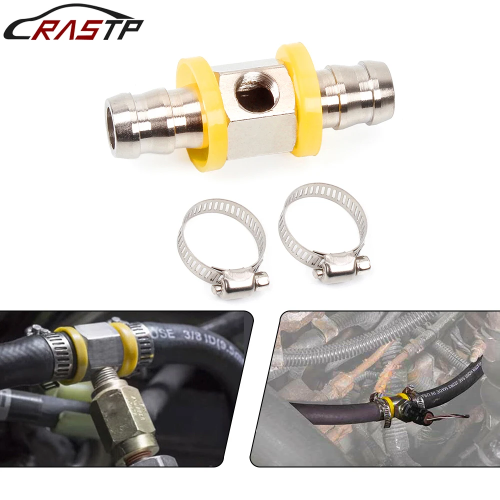 1-2-3-8-Fuel-Line-Pressure-T-Fitting-Adapter-For-Fuel-Pressure-Gauge ...