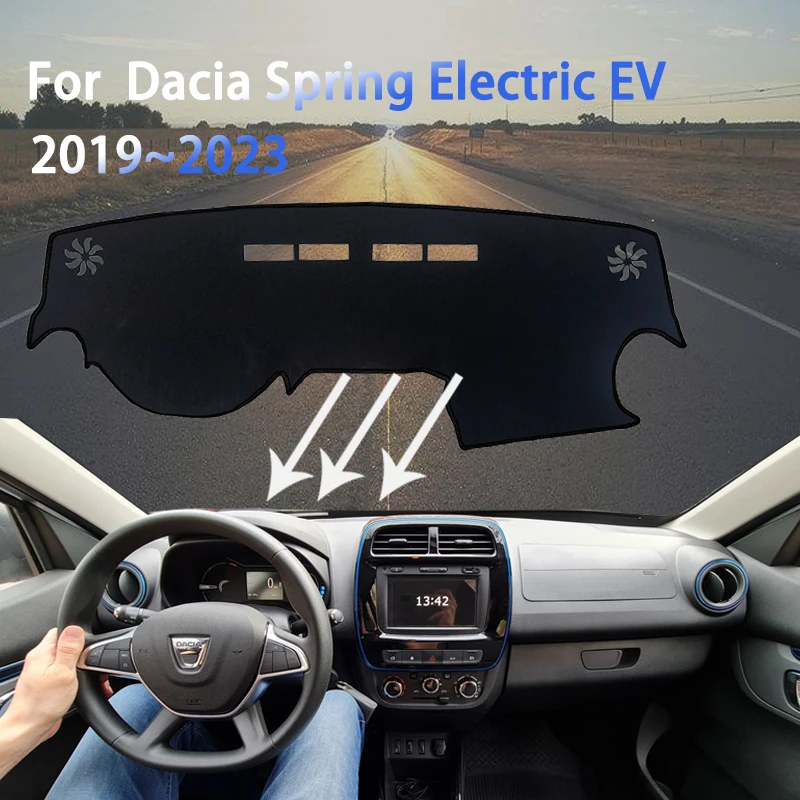 Dashboard Cover Dash Mat Custom for Dacia Spring Electric 2022 EV 2019 ...