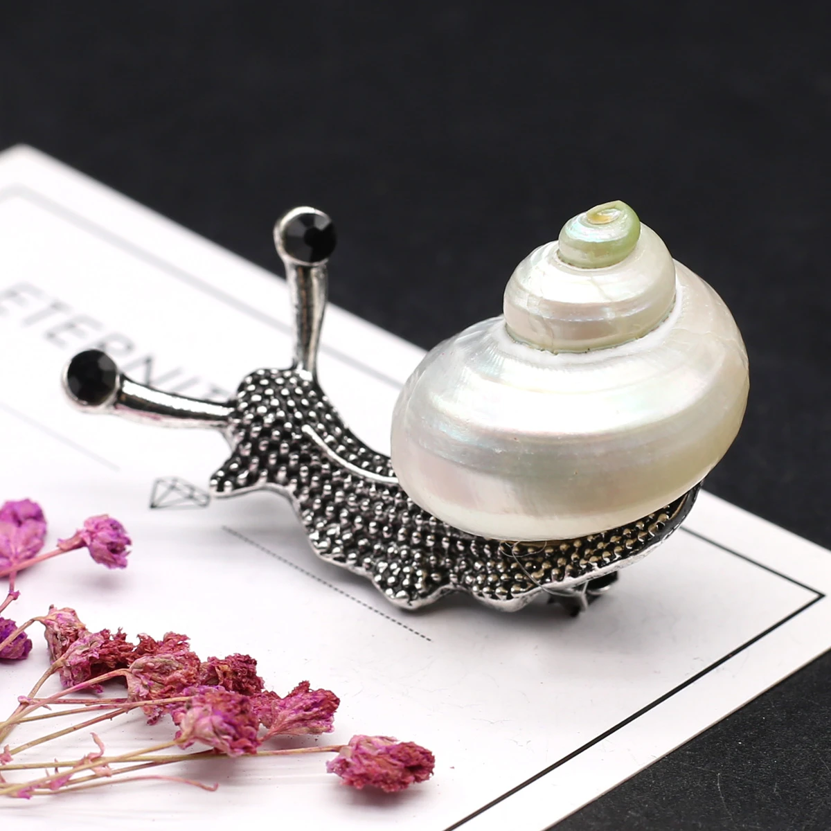 Fashion Jewelry Snail | Natural Shell Brooch | Alloy Brooch Pendant ...