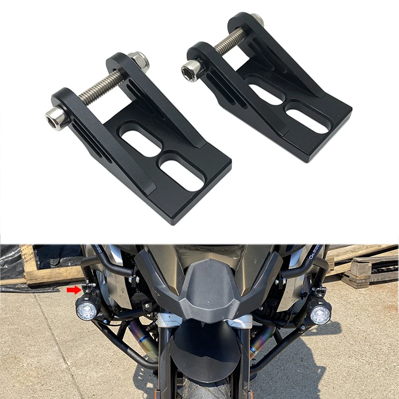 2PCS-Motorcycle-Fog-Lights-Brackets-LED-Lights-Bracket-Auxiliary-Lights ...