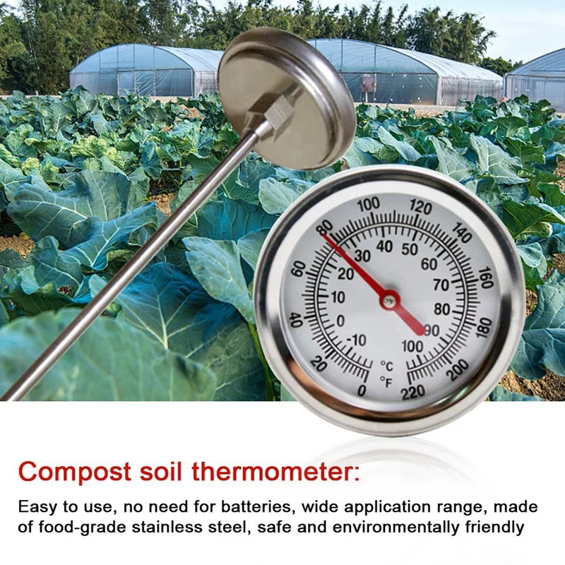 HUAJIAYI-20Inch-Long-Stem-Compost-Soil-Thermometer-Fast-Response ...