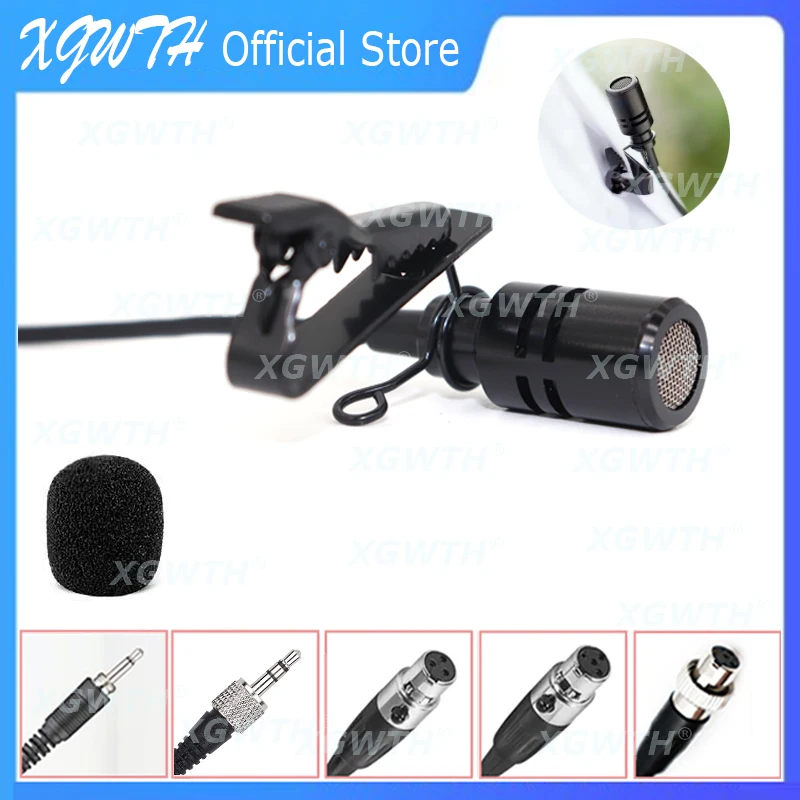 Lavalier Microphone Omnidirectional Electret Condenser Lapel Mic for ...