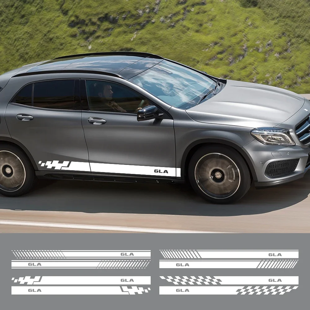 2pcs-Car-Door-Side-Stickers-For-Mercedes-Benz-GLA-GLA200-GLA220d-GLA250 ...