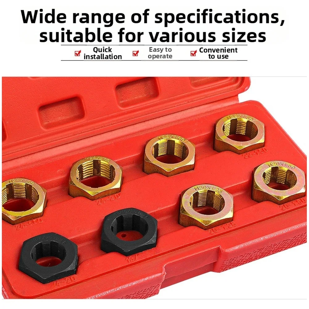 8pcs/Set Automotive Drive Shaft Thread Repair Tool Kit Metric Inch Hex ...