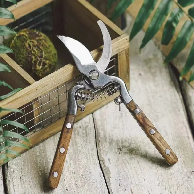 Easy-to-Operate-Lightweight-Wooden-Handle-Pruning-Floral-Garden-Tree ...