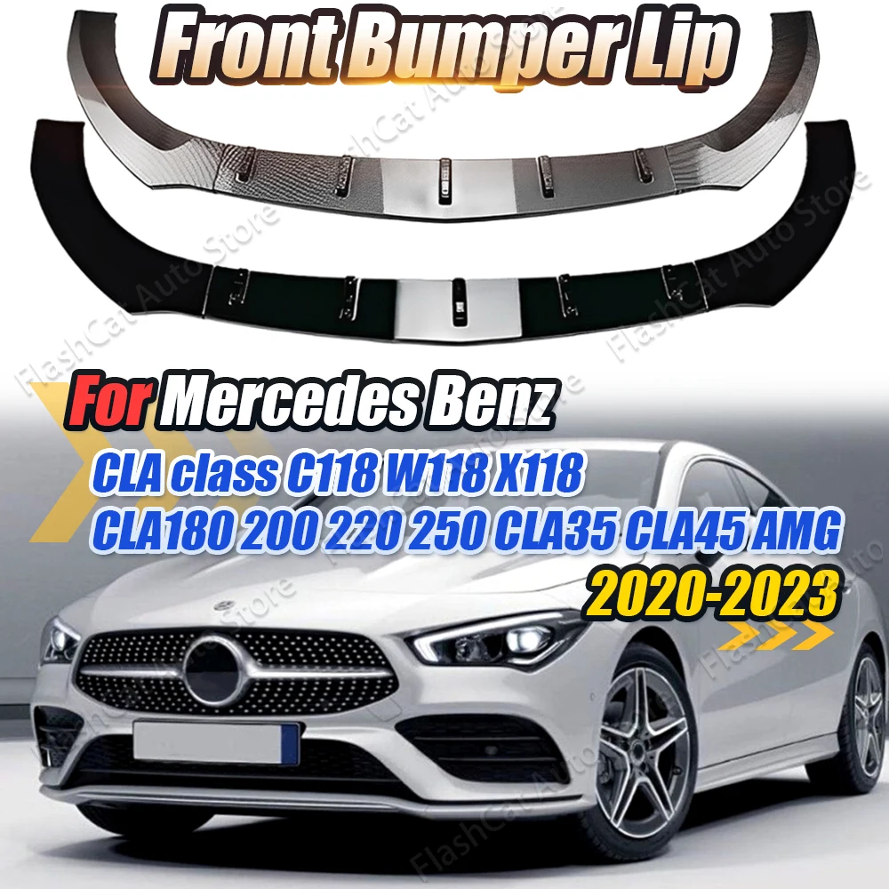 CLA-C118-W118-X118-Front-Bumper-Splitter-Lip-For-Mercedes-Benz-CLA180 ...
