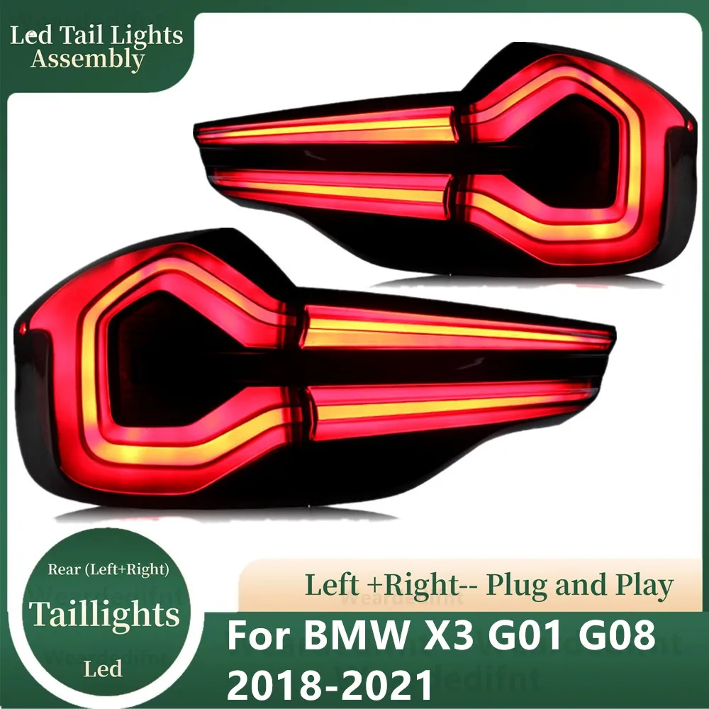 Car-Tail-Lights-For-BMW-X3-Taillights-2018-2021-IX3-G01-G08-LED-Rear ...