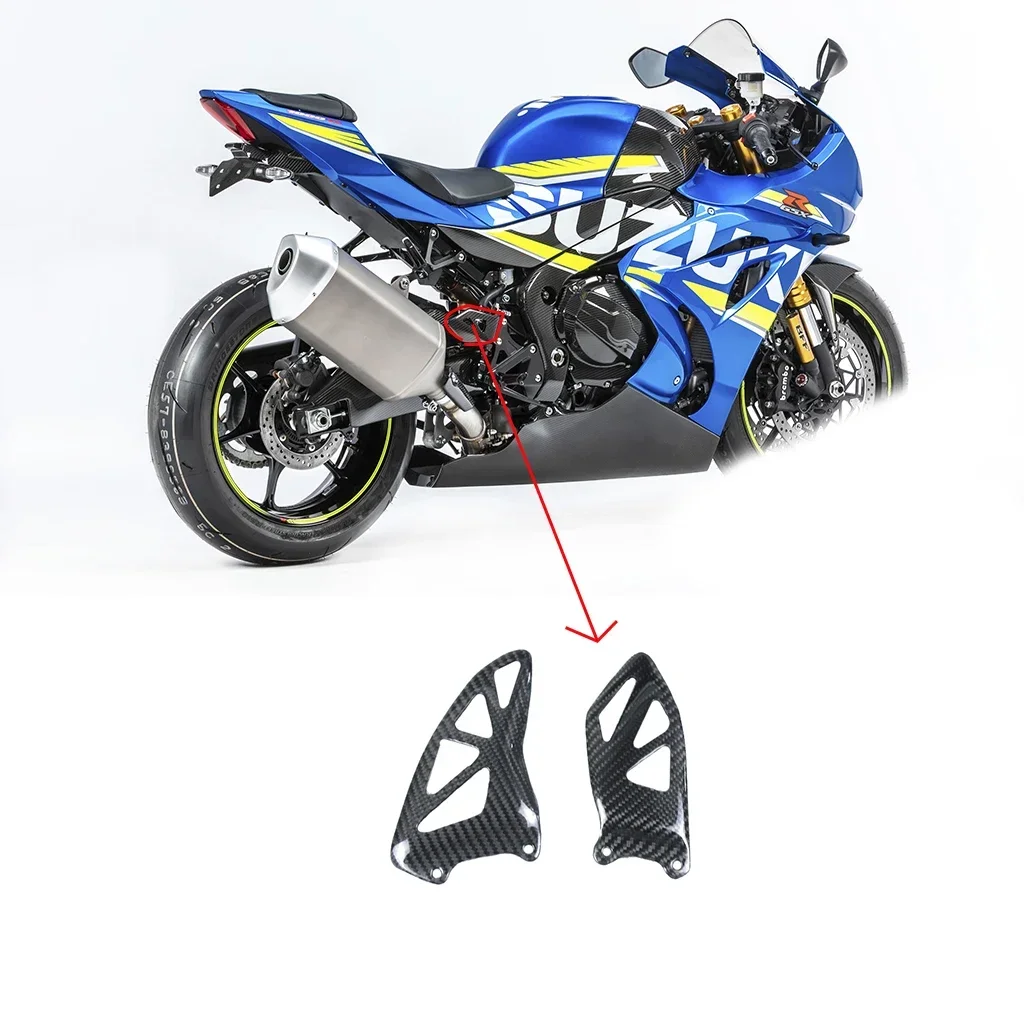 For Suzuki GSXR 1000 GSX-R1000 2017-2024 Real Carbon Fiber Heel Guard ...