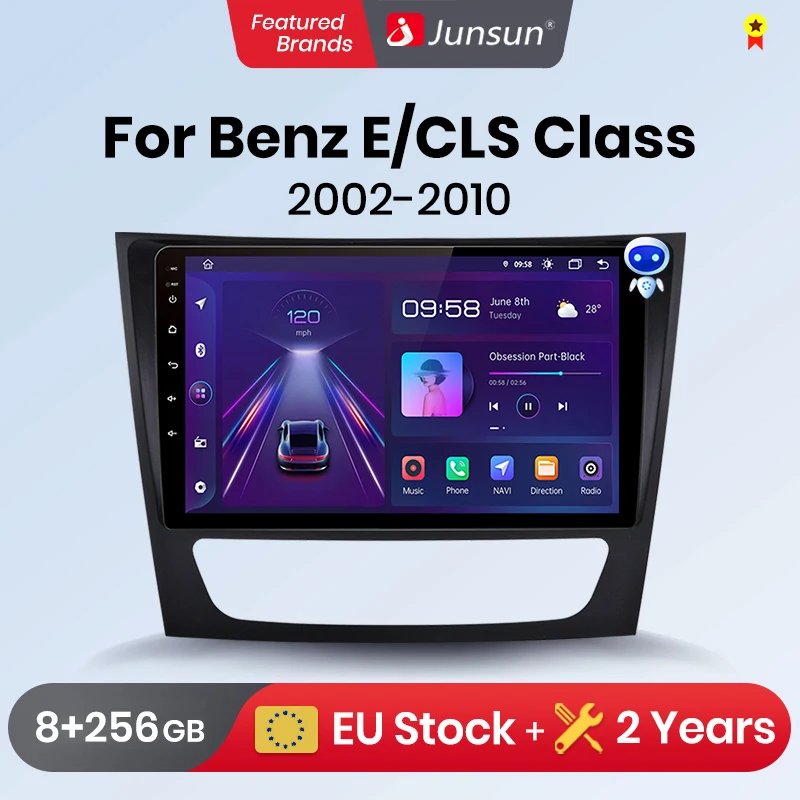 Junsun V1pro Ai Voice 2 Din Android Auto Radio For Mercedes Benz W211 ...