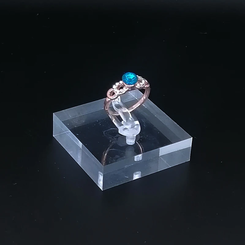 Solid-Acrylic-Jewelry-Ring-Display-Slot-Stand-Holder-Quadrangular-Shop ...