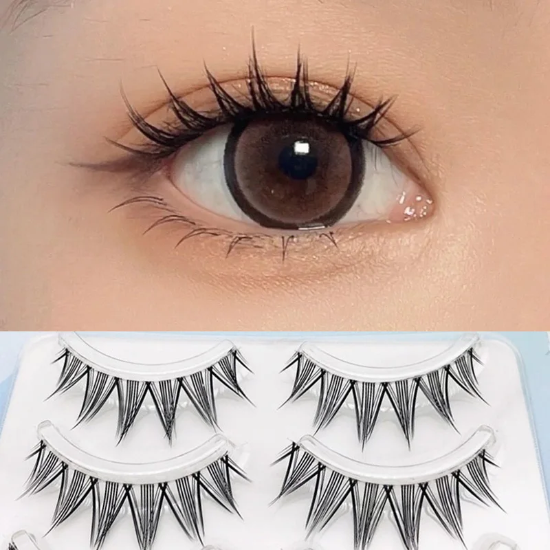 Japanese Transparent Terrier 5 Pairs False Eyelashes Little Devil Cos ...