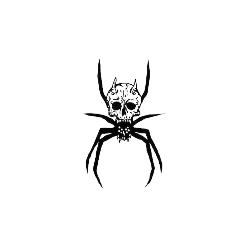 Skull Spider Tattoo Designs