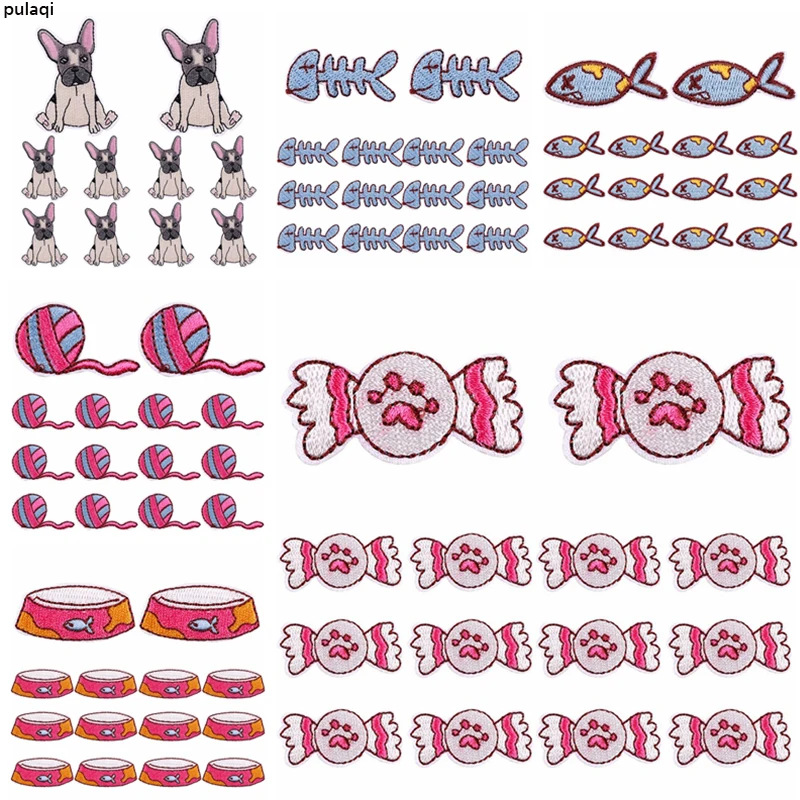 10pcs-Cartoon-Embroidery-Patch-Animal-Embroidered-Patches-Iron-On ...