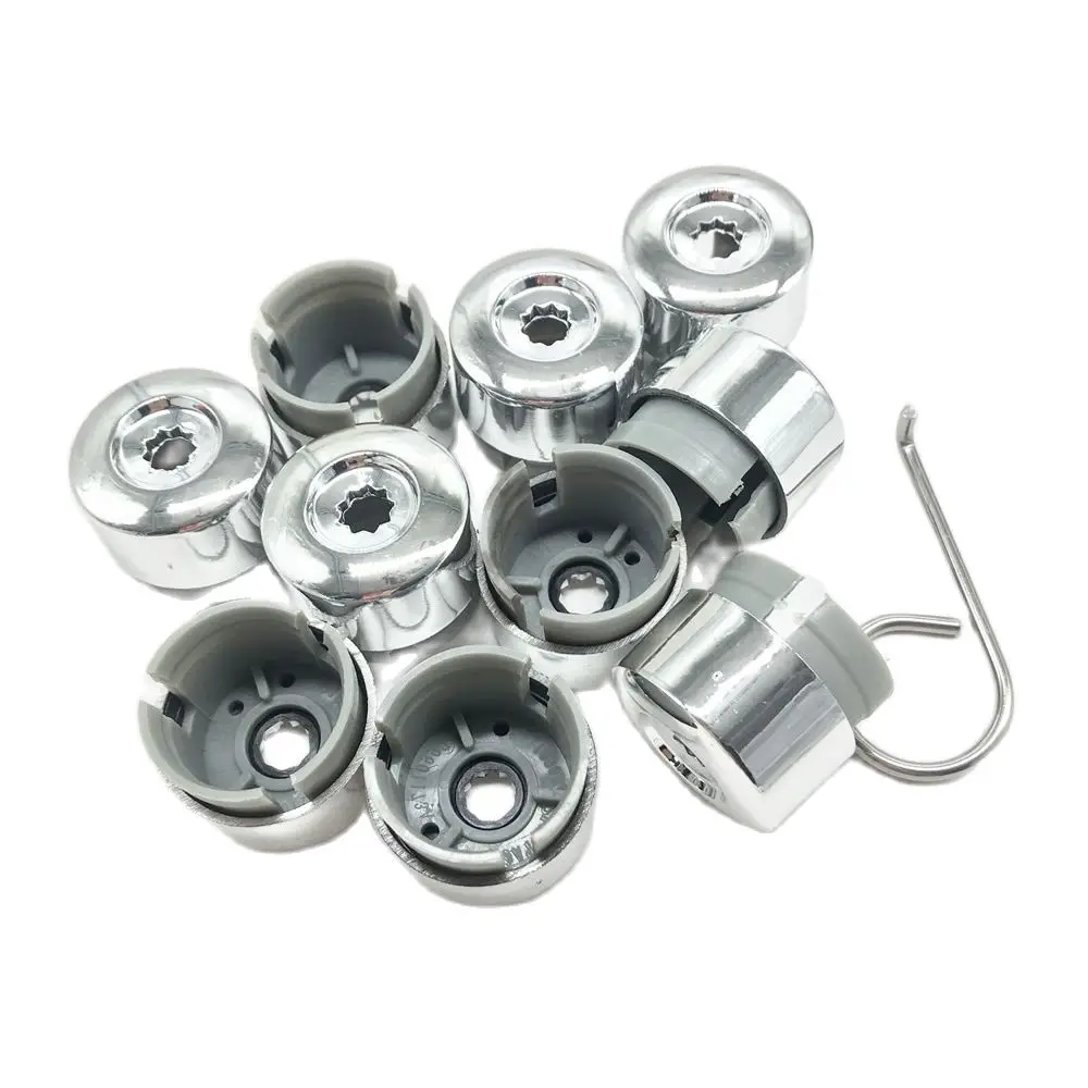 SKTOO-7L6-601-173A-2ZZ-10pcs-Chrome-Wheel-Lug-Bolt-Nut-Cap-Cover ...