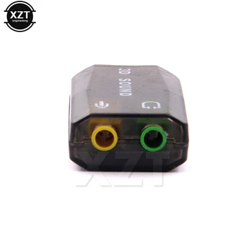 Portable External Usb To 3.5mm Mic Headphone Jack Stereo Headset 3d ...