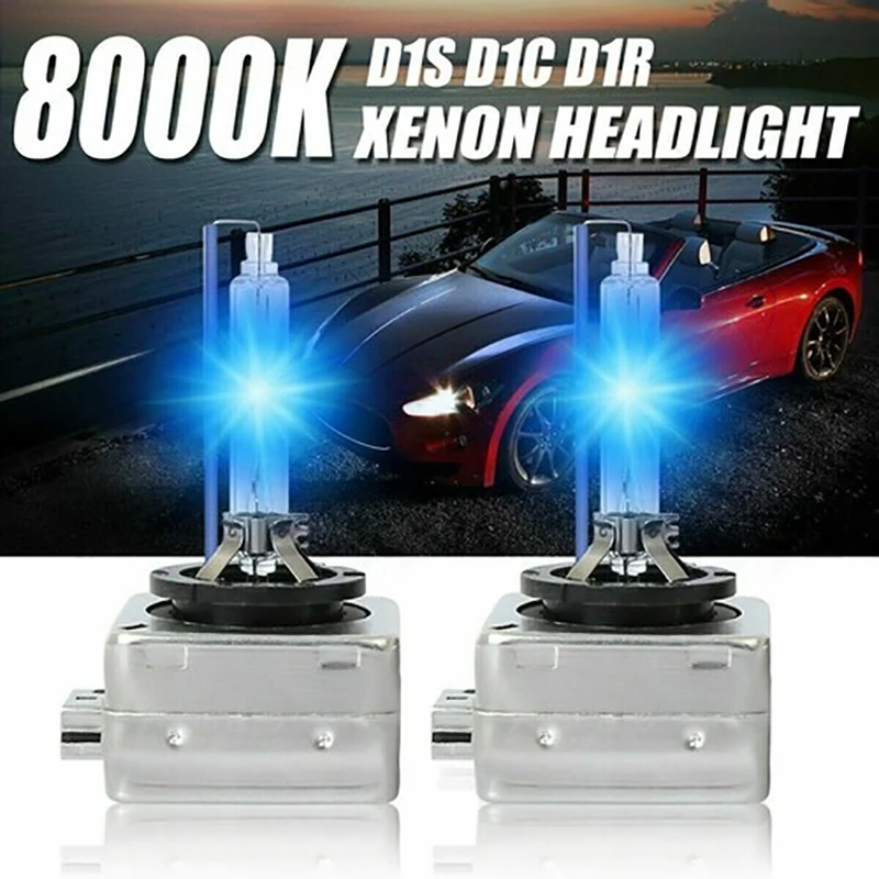 1 Pair 12V 35W D1S 8000K HID Bulb Xenon Headlight 4300K D1S D3S 6000K ...