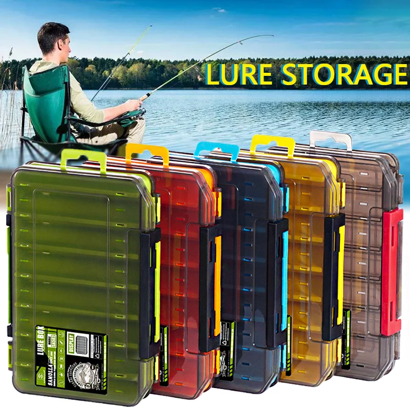 New Fishing Tackle Box 14 Compartments Carp Fishing Accessories Lure ...