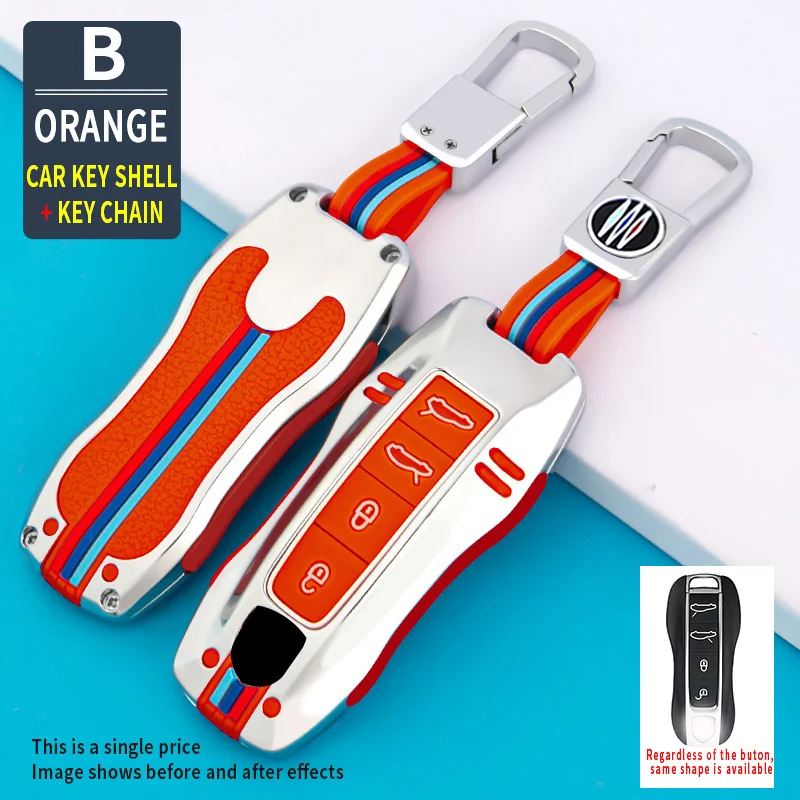 Car Key Case Cover Key Shells Holder For Porsche Cayenne 958 911 Lepin ...