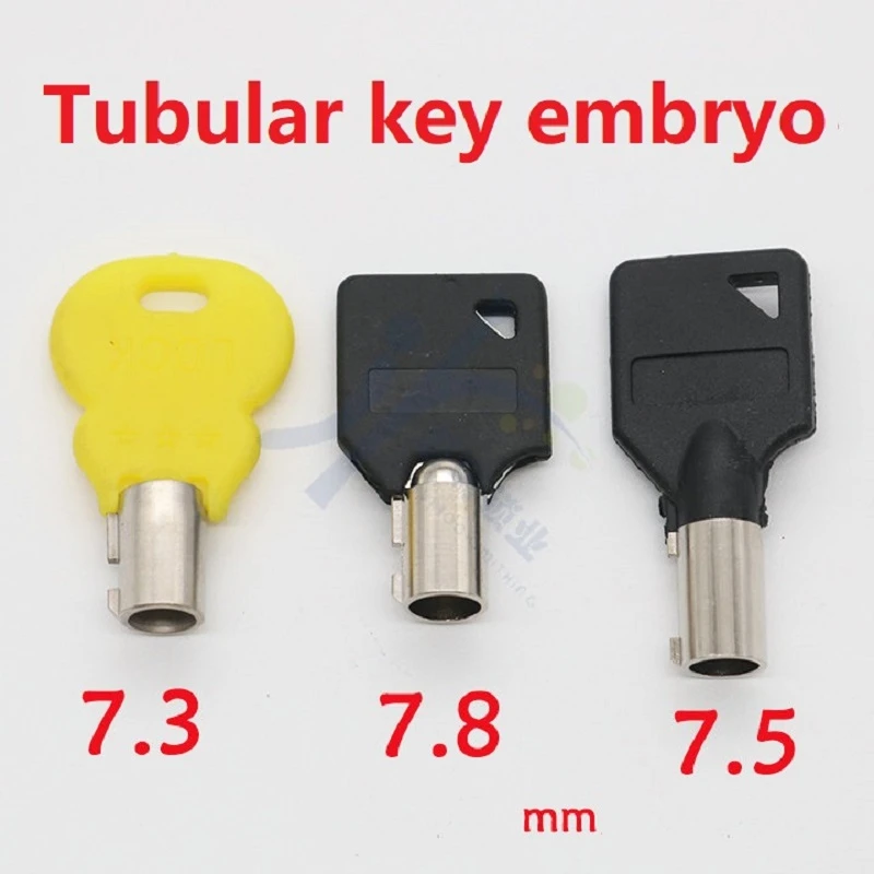 Tubular Key 7.3 7.5 7.8mm Blank Key Hollow plum key embryo|Locksmith ...