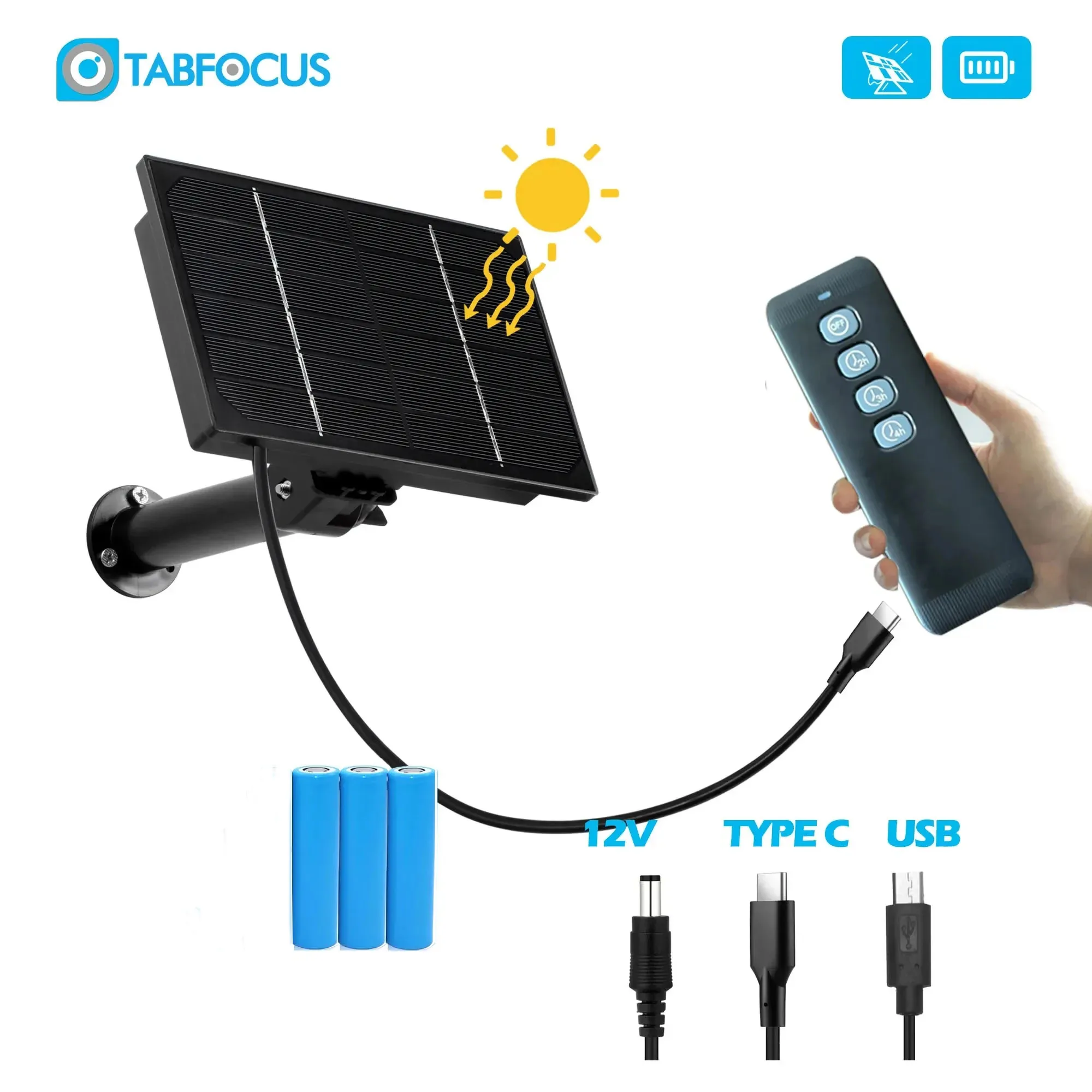 12v Solar Remote Car Solar Panel Kit Complete 12V USB solar cell for ...