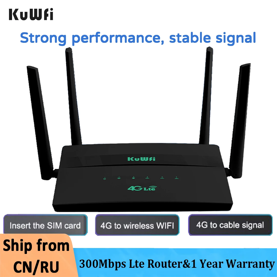 KuWFi-300Mbps-4G-Wireless-Router-With-SIM-Card-Slot-Modem-Home-Hotspot ...