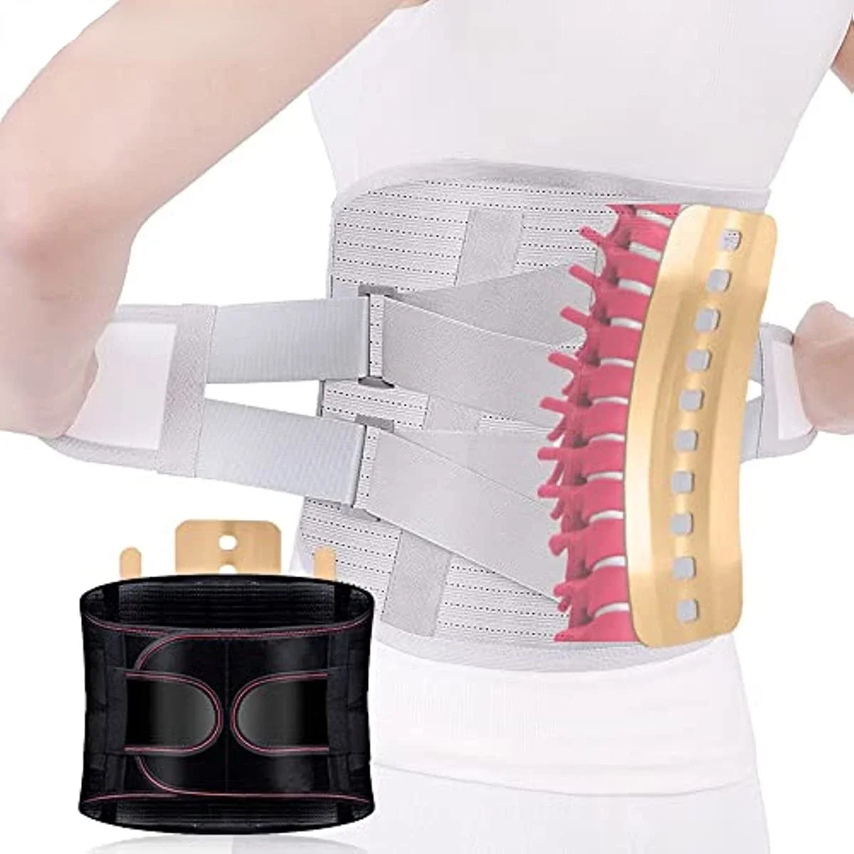 Lumbar Support Belt Disc Herniation Orthopedic Strain Pain Relief ...