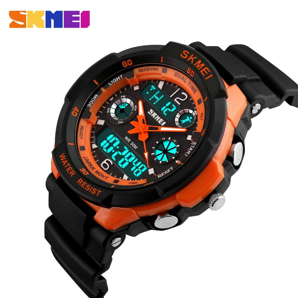 Skmei Kids Watches Anti-shock 5bar Waterproof Outdoor Sport Children ...