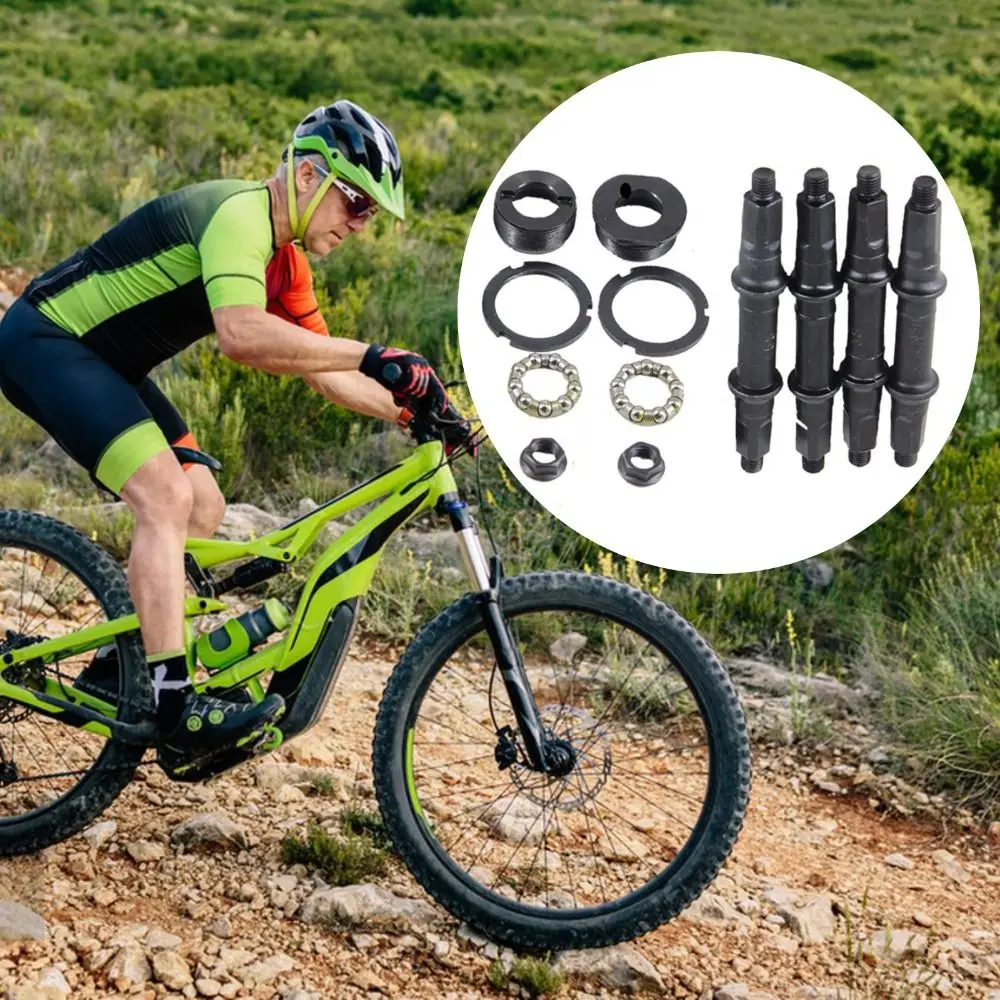 Durable-Black-Bicycle-Mid-axle-High-carbon-Steel-Cycling-Bowl-Set-Bike ...