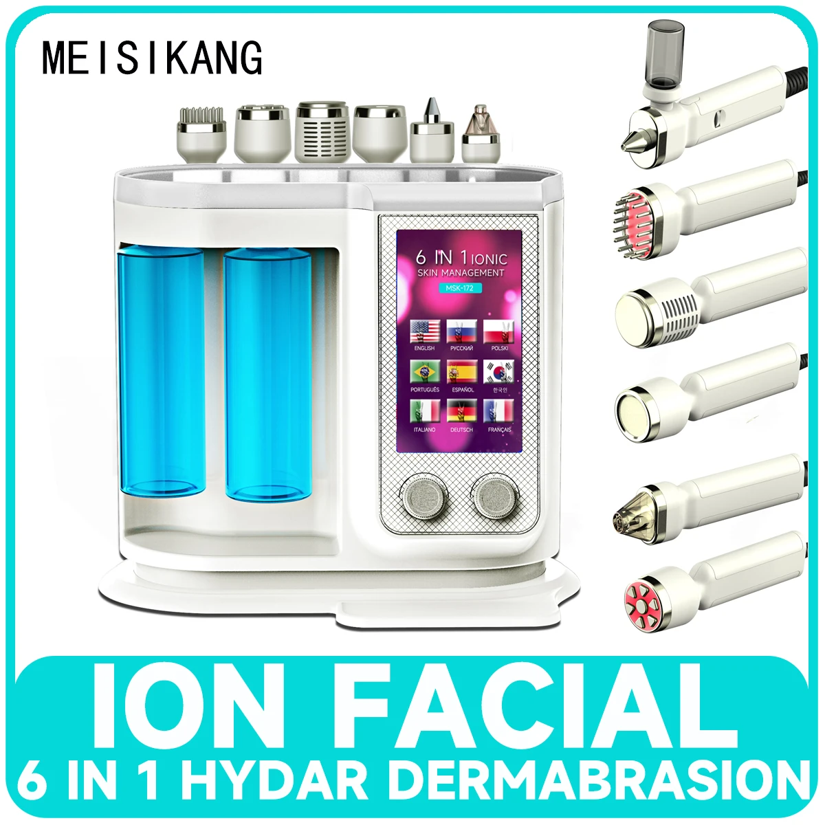 Meisikang 6 In 1 Hydrofacial Rf Bio Lifting Spa Aqua Facial Device ...