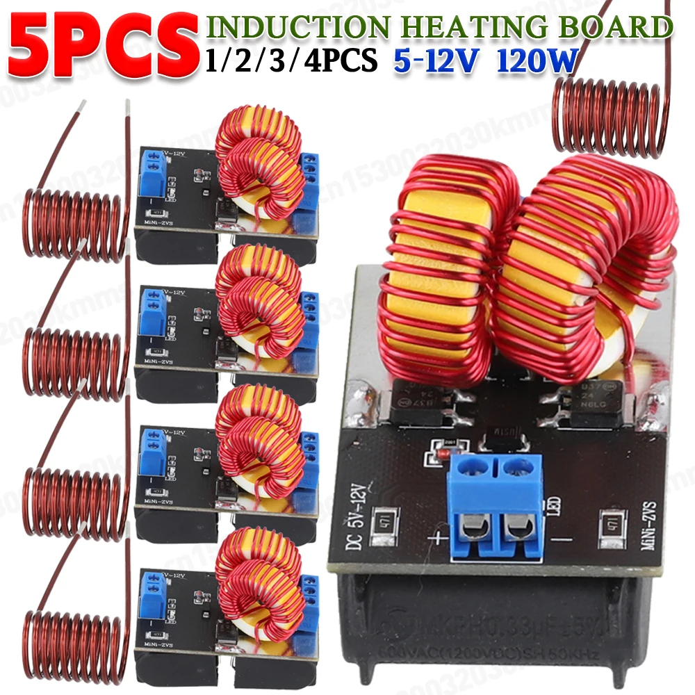 Mini ZVS Flyback Driver Heater 5-12V 120W DIY Cooker+Ignition Coil High ...