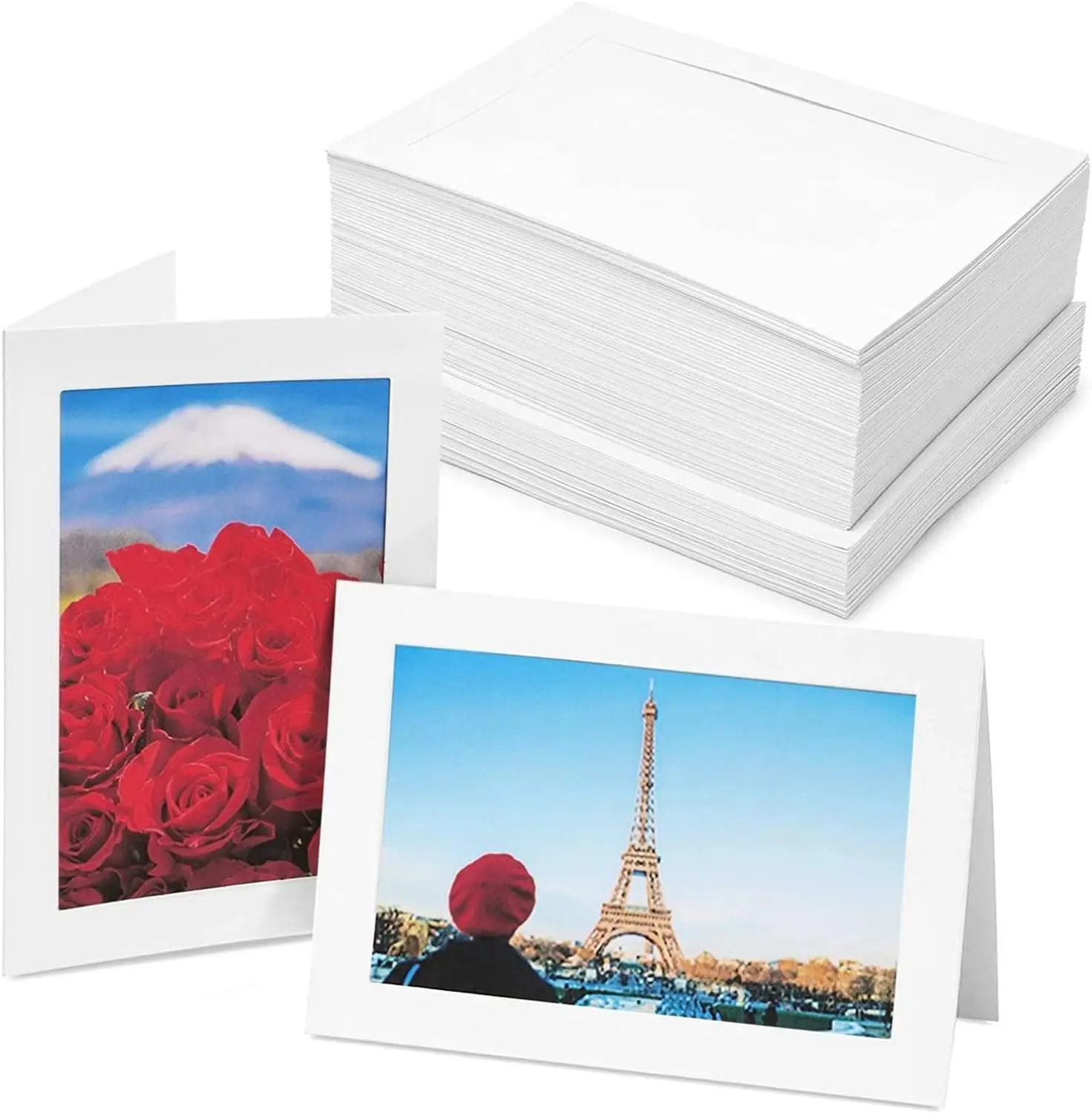 50-Pack-Photo-Frame-Cards-with-Envelopes-4x6-Paper-Picture-Frame-for ...