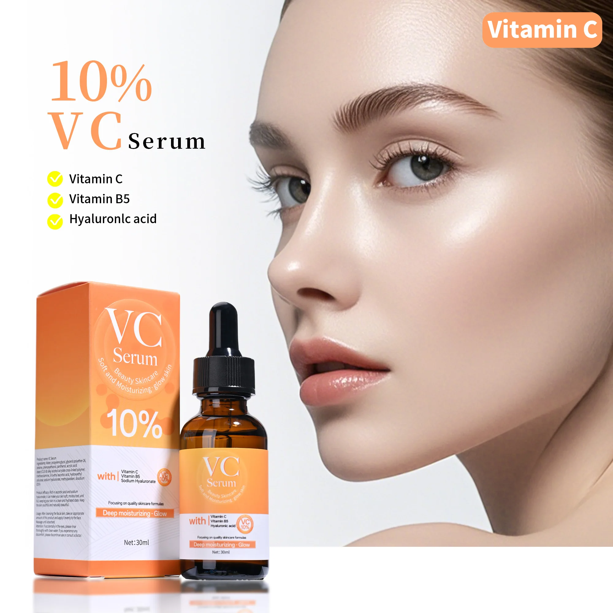 Highly Effective Vitamin C Facial Nourishing and Moisturizing Essence ...