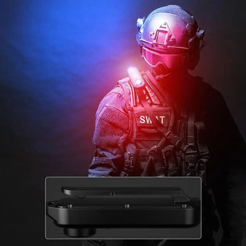 Mini-Thin-Flashlight-Tactical-Police-Shoulder-Light-USB-Type-C ...