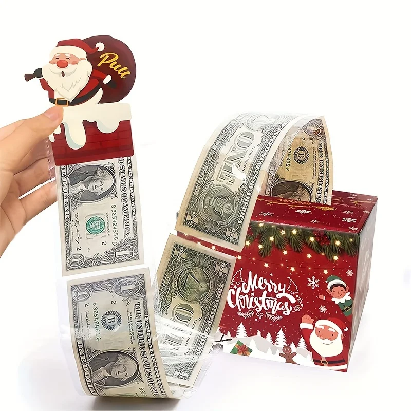 Christmas Money Box for Cash Gift Pull, Money Gift Boxes for Cash ...