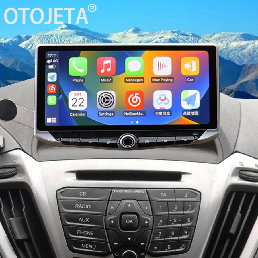 10.88inch Android Qled Screen For Ford Transit Tourneo Custom Ecosport ...