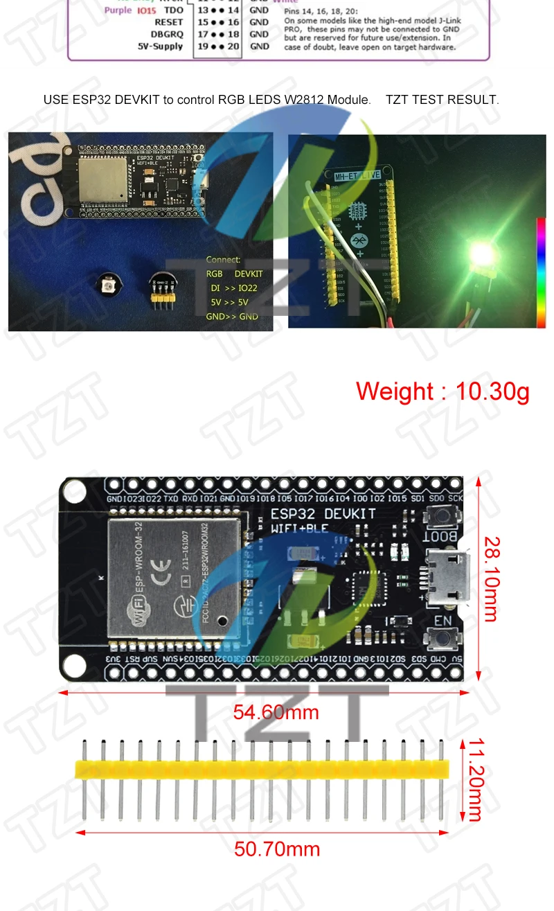 Макетная плата TZT MH-ET LIVE ESP32 | AliExpress