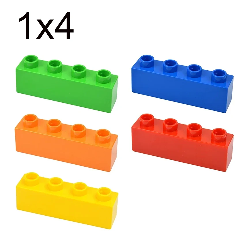 10Pcs-DIY-Big-Size-1x4-Dots-Building-BlocksThick-Figures-Bricks-Gift ...