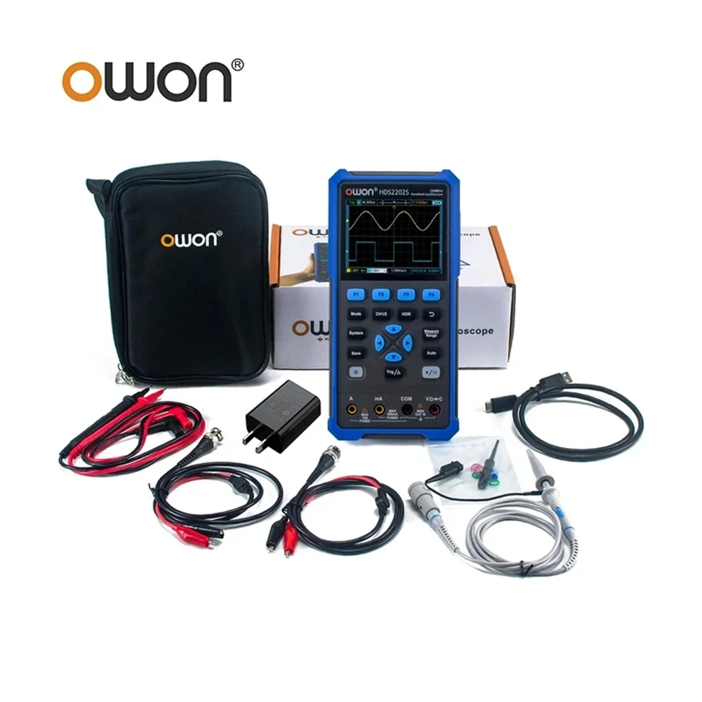 OWON-HDS2102S-HDS2202S-Digital-Oscill-2-Channels-100Mhz-200Mhz-Portable ...