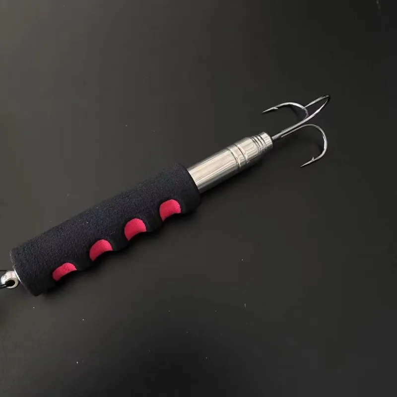 Telescopic-Retractable-Fish-Gaff-Stainless-Ice-Sea-Fishing-Spear-Hook ...