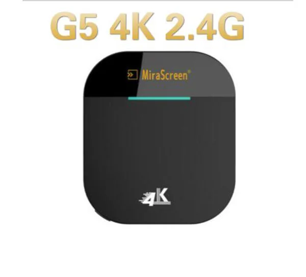Récepteur-décodeur,Clé TV Mirascreen G5 2.4G 5G 4K sans fil compatible ...