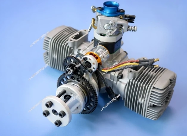 Model aircraft engine GTT70-E live start two-stroke 70cc gasoline twin ...