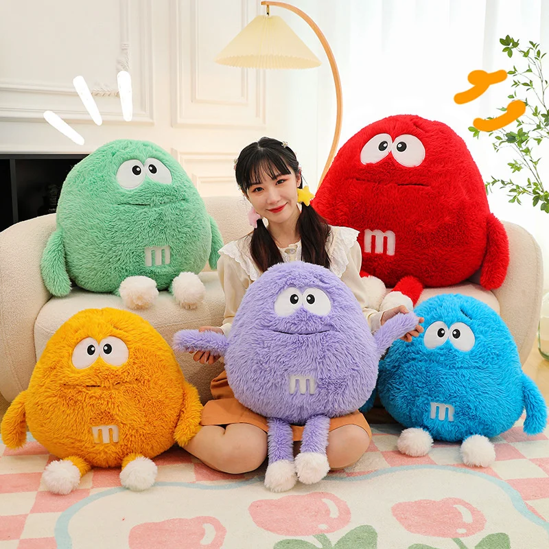 28-55cm-M-ms-Plush-Kawaii-Room-Decoration-Toys-M-Bean-Chocolate-Candy ...