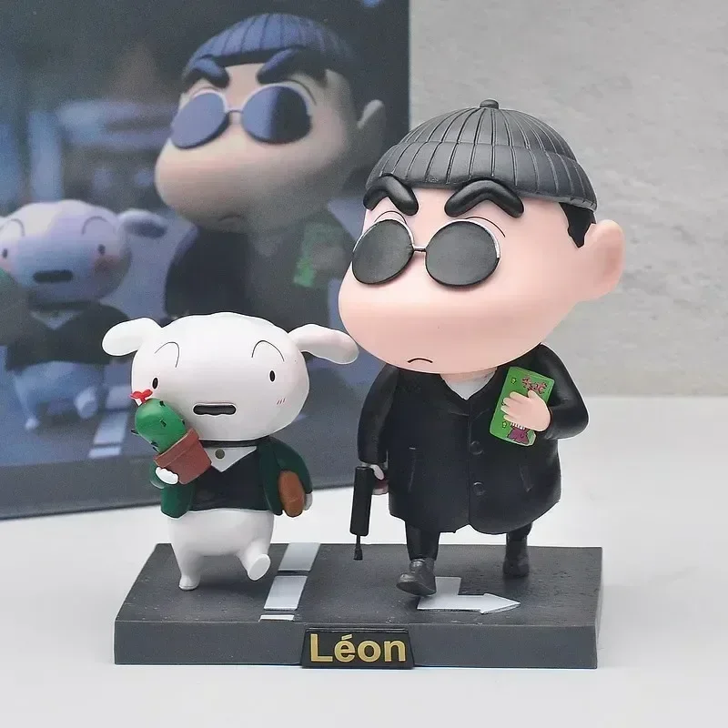 16cm-Crayon-Shin-chan-anime-action-figure-cos-Leon-role-play-platinum ...