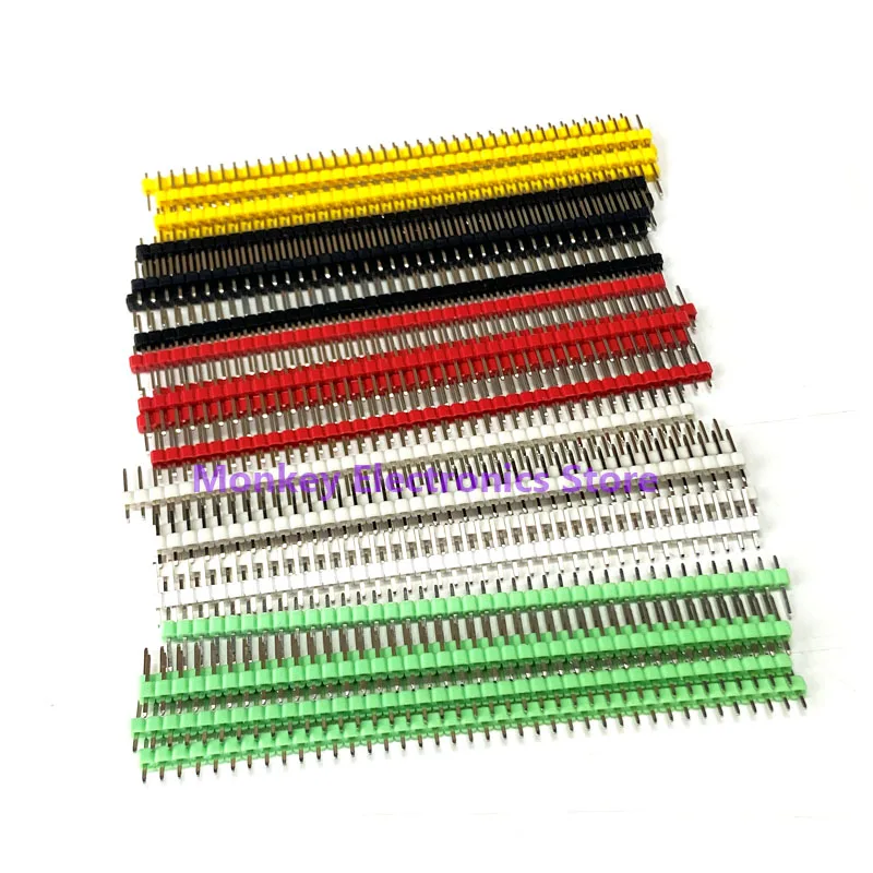25PCS-40-Pin-Header-2-54mm-Single-Row-Male-Header-Connector-Kit-PCB-Pin ...