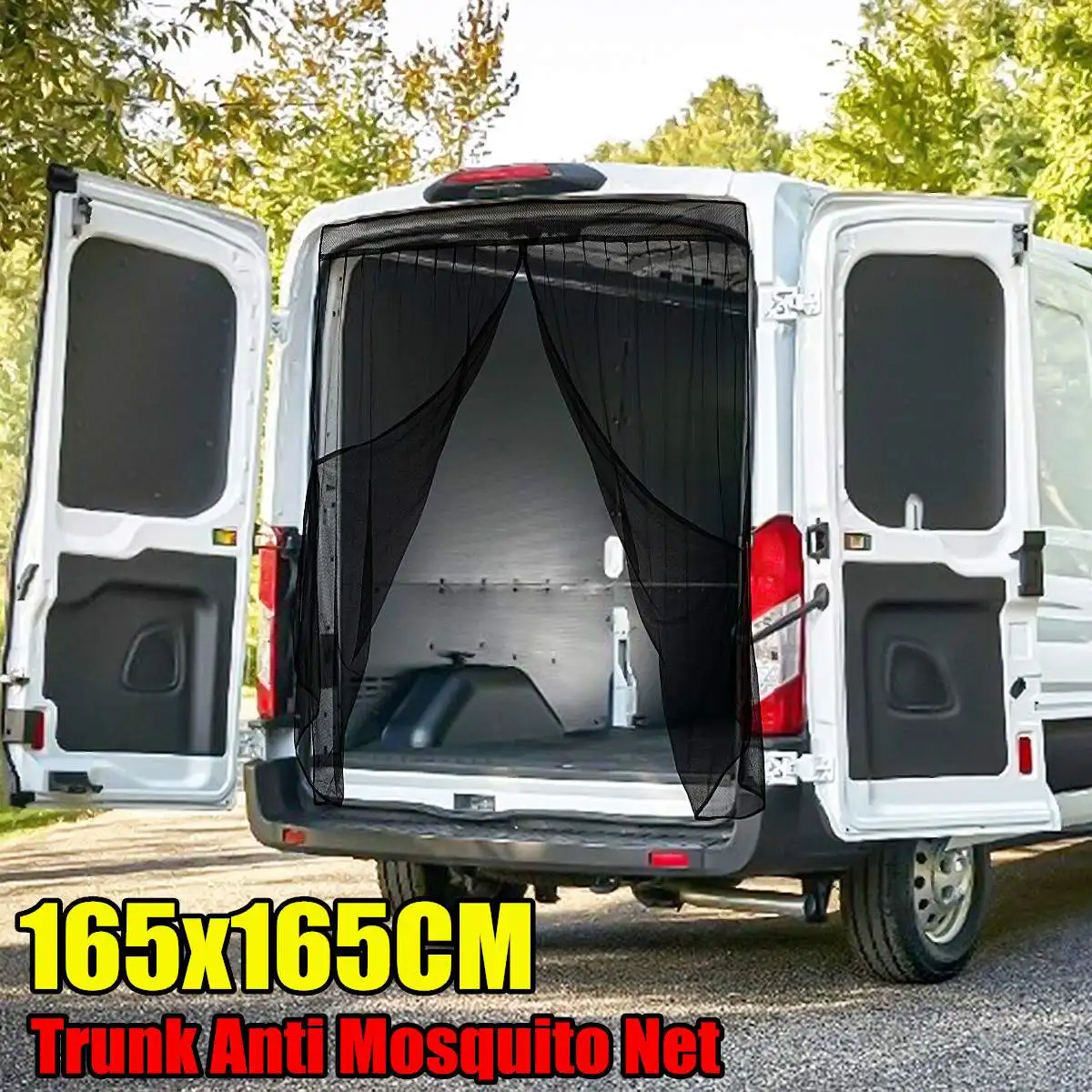 Magnetic-Rear-Windshield-Mesh-Anti-mosquito-Fly-Curtain-Net-For-Van ...