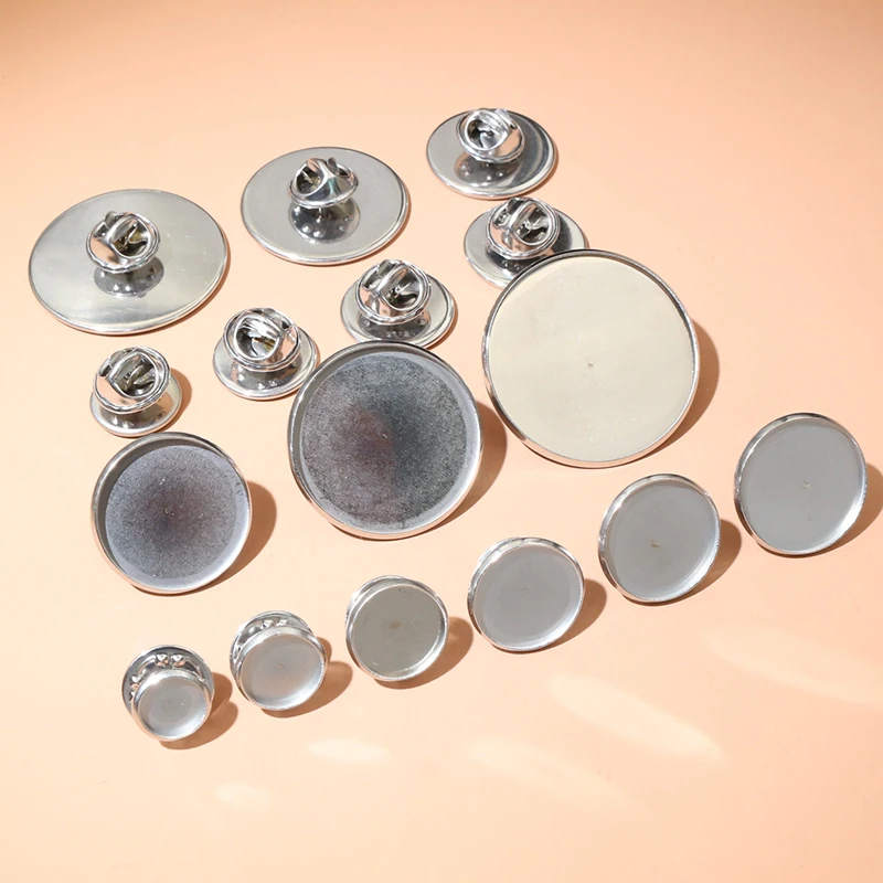 10pcs 6/8/10/12/14/16/18/20/25mm Stainless Steel Material Brooch Style ...