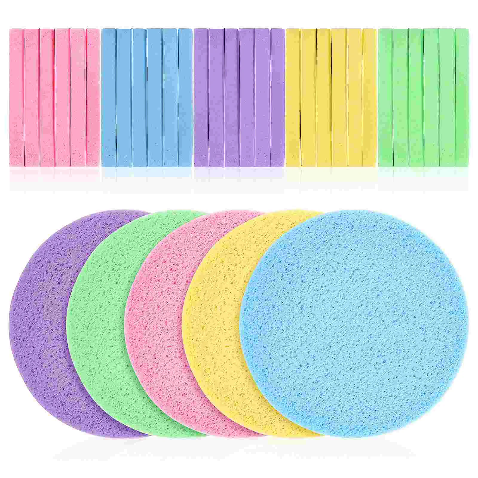 Facial-Cleaning-Compressed-Sponges-Makeup-Removal-Cotton-Pads-Cosmetic ...