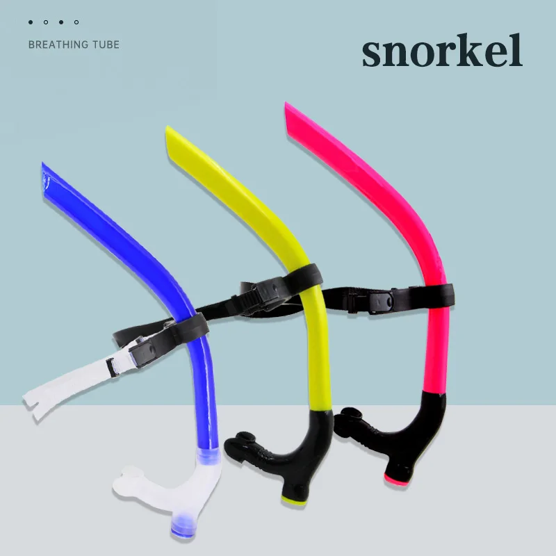 Front Head Silicone Snorkel Breathing Swimming Tube For Training Scuba ...