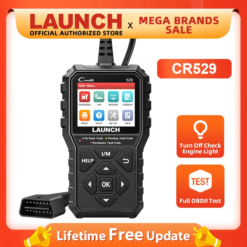 New Launch Creader 529 Obd2 Scanner Automotive Diagnostic Tool Obdii ...