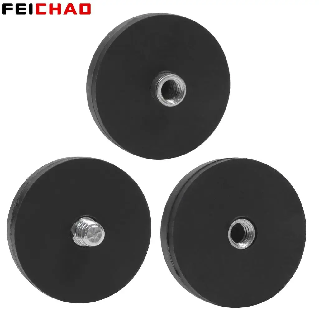Mini Strong Magnetic Magnet Mount Round Rubber Coated Base D36mm 1/4 M4 ...